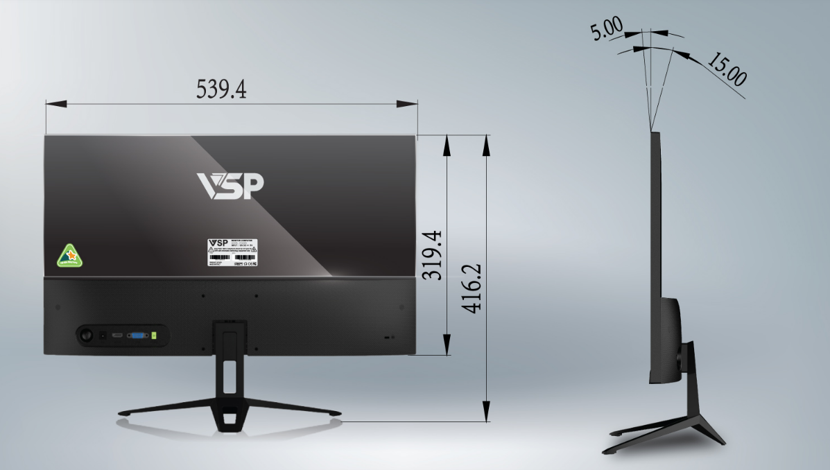 Màn hình Gaming VSP IP2408S (24 inch, FHD, IPS, 75Hz, Phẳng) - Phân ...
