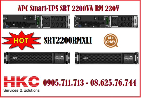 SRT2200RMXLI - APC Smart-UPS SRT 2200VA RM 230V.